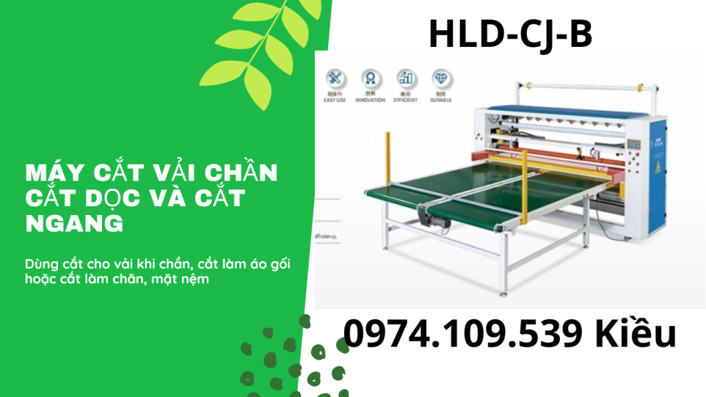 Máy cắt vải chần (HLD-CJ-B) - Máy Đánh Gòn - Máy Thổi Gòn